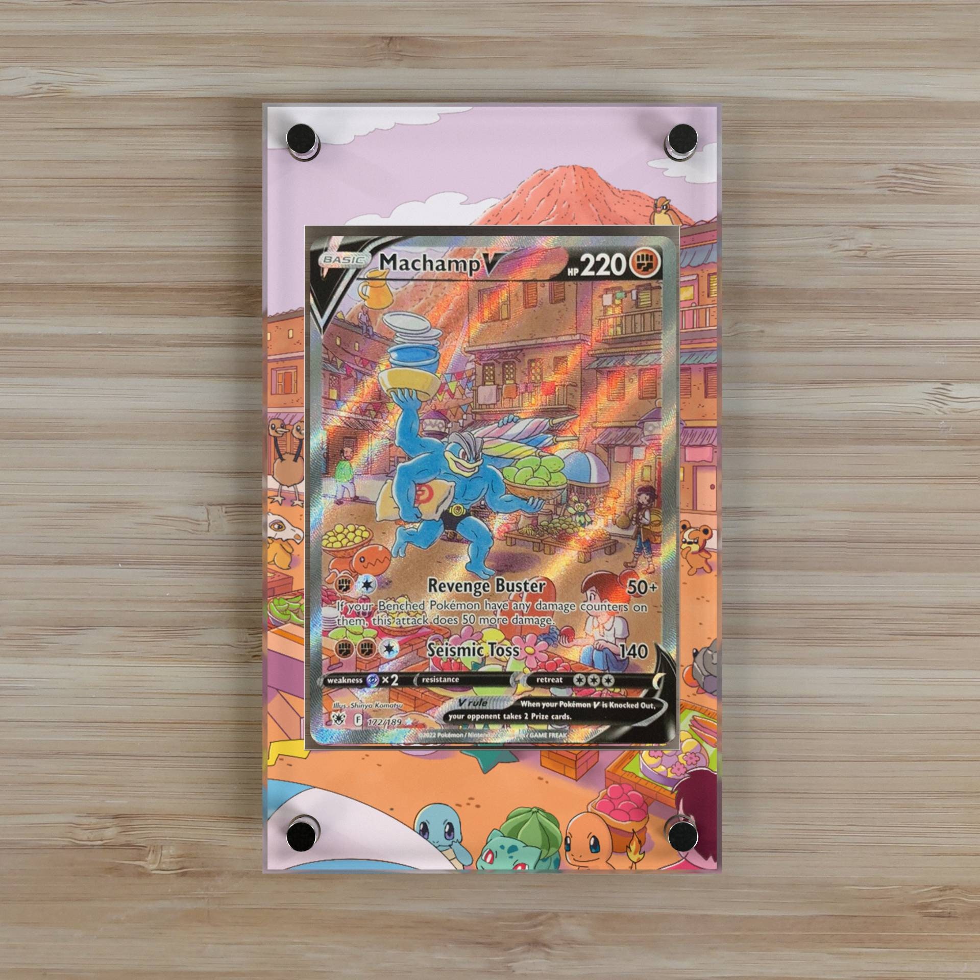 Machamp V Alternate Art Custom Pokemon Card Display Case - Etsy