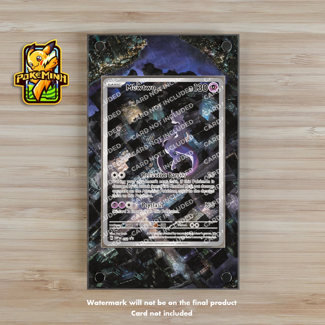 Mewtwo 151 AR Custom Pokemon Display Case - Etsy