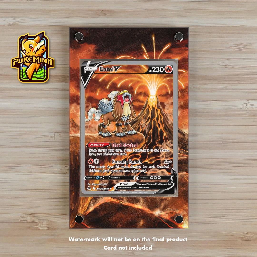 Entei V Alternate Art Custom Pokemon Card Display Case - Etsy