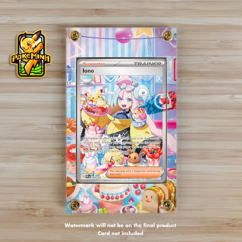 Iono (ナンジャモ) Special Art Rare (SAR) Custom Pokemon Display Case - Etsy