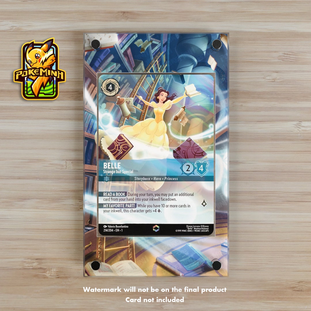 Belle Strange but Special Enchanted Custom Disney Lorcana Display Case ...