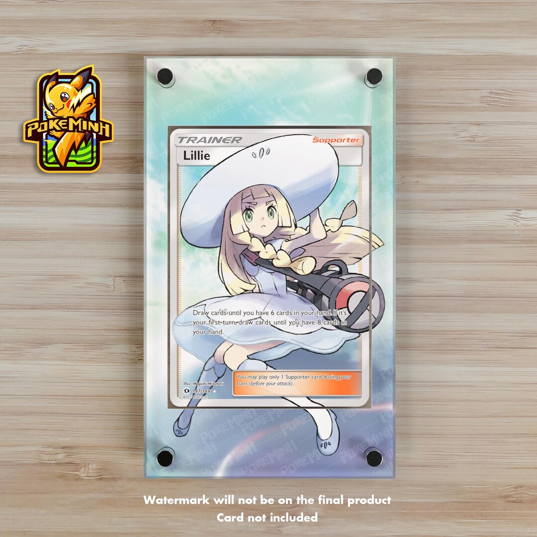 Lillie Full Art Trainer Custom Pokemon Display Case - Etsy
