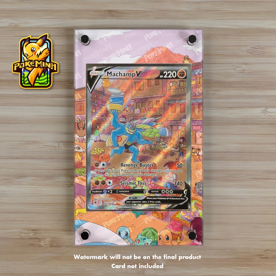 Machamp V Alternate Art Custom Pokemon Card Display Case - Etsy
