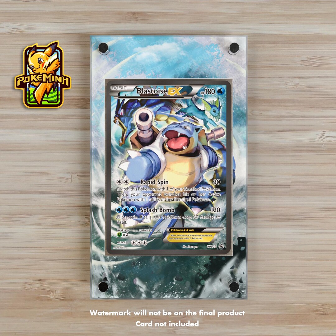 Blastoise EX XY122 Promo Custom Pokemon Display Case - Etsy