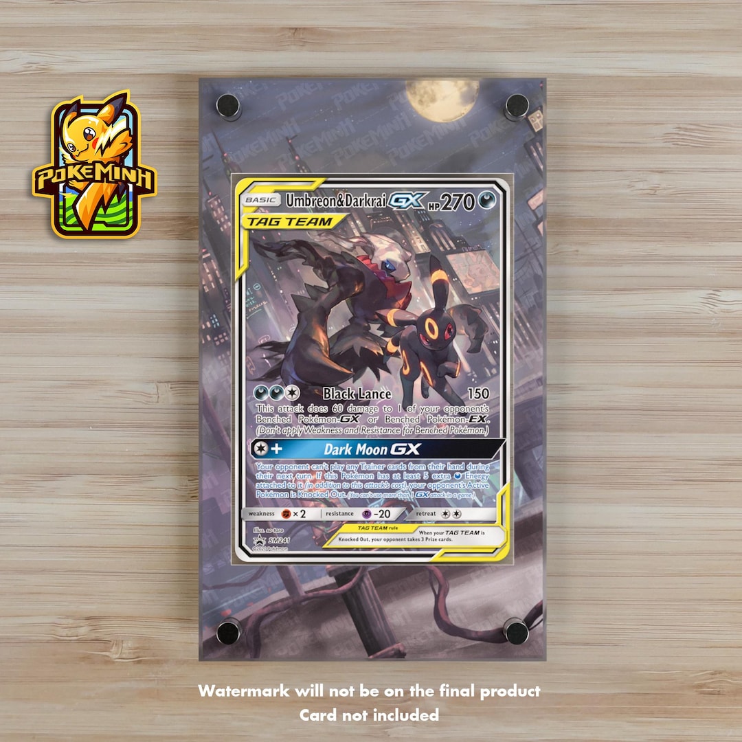 Umbreon Darkrai Alternate Art Custom Pokemon Display Case - Etsy