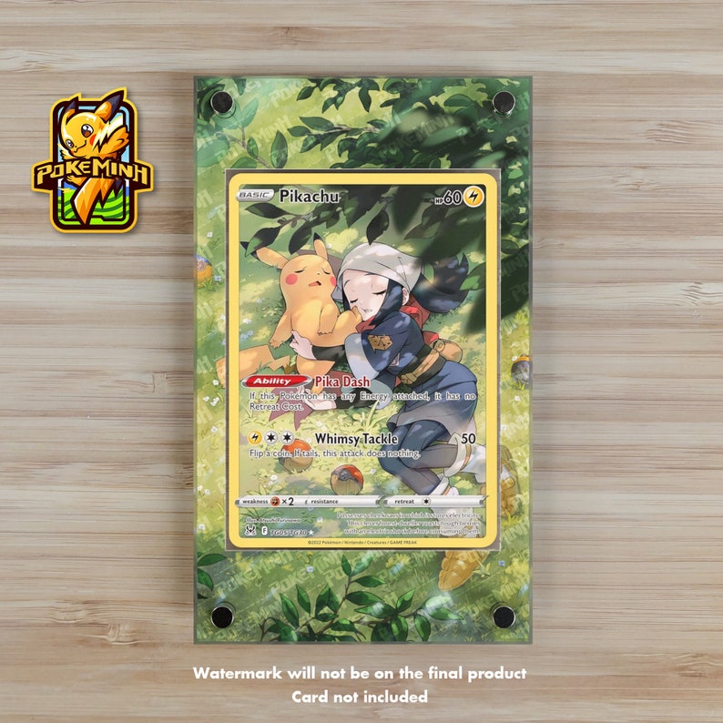 Pikachu CHR Custom Pokemon Card Display Case - Etsy