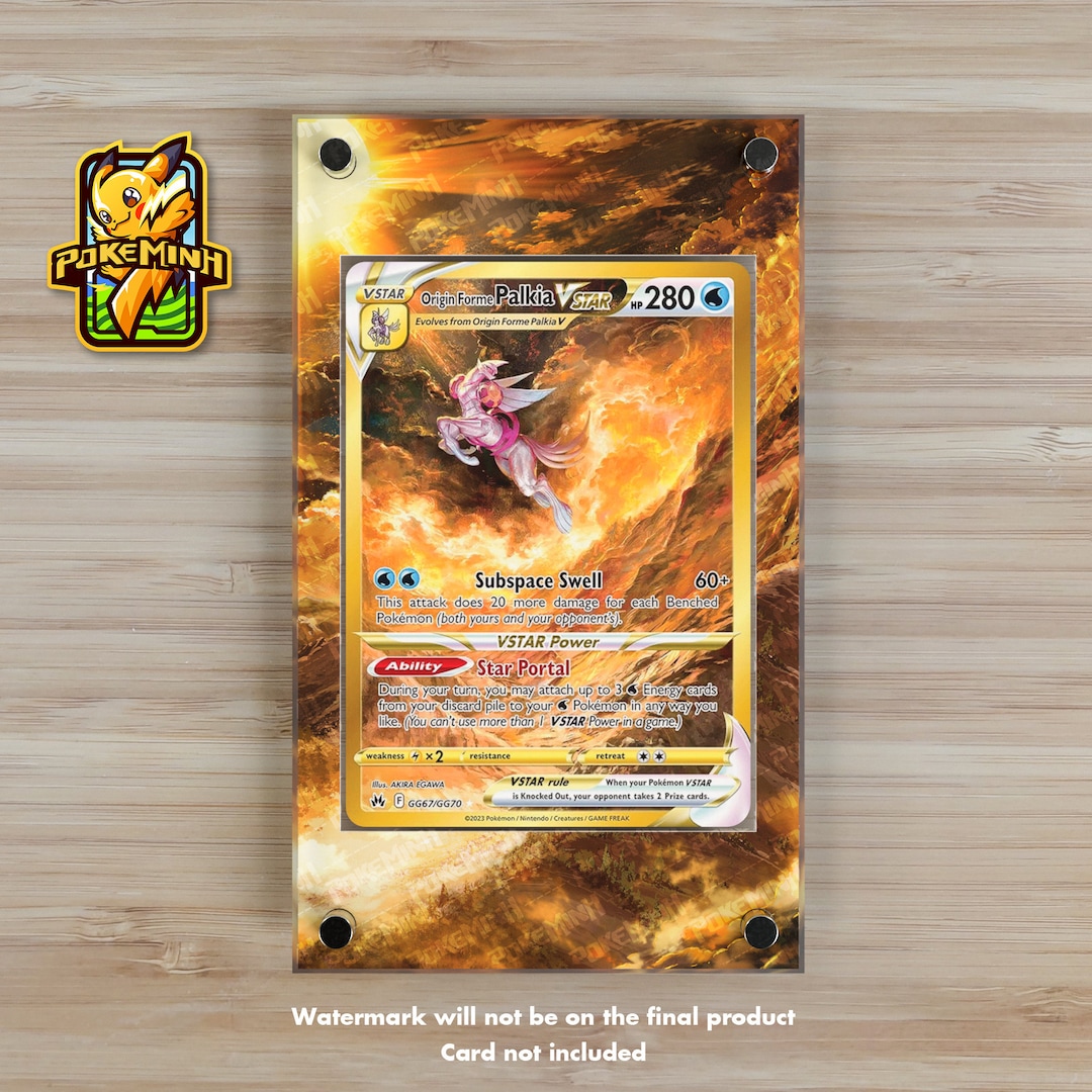 Palkia VSTAR Gold Alternate Art Custom Pokemon Display Case - Etsy