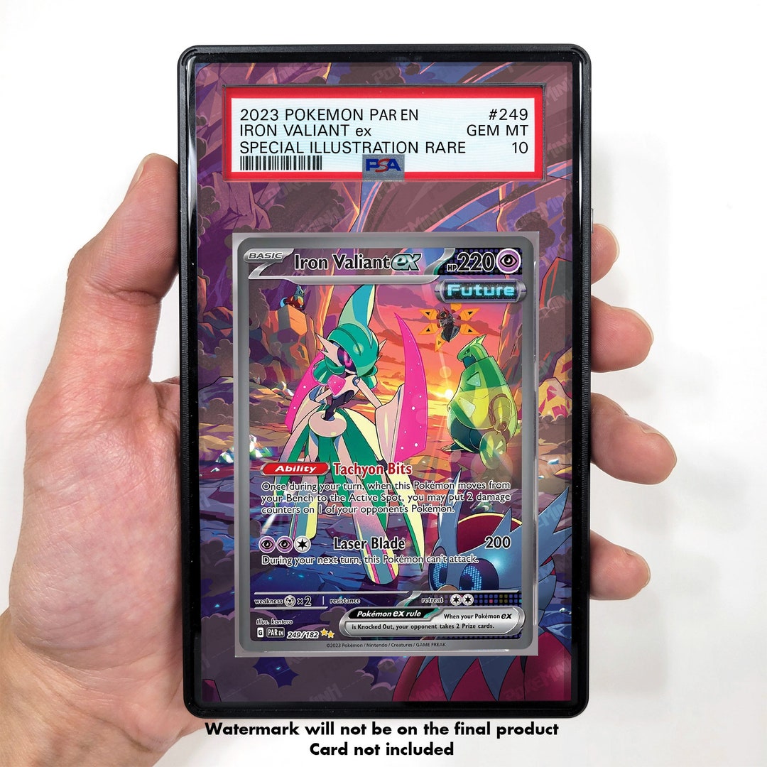 Iron Valiant EX SAR Custom Pokemon Graded Display Case - Etsy