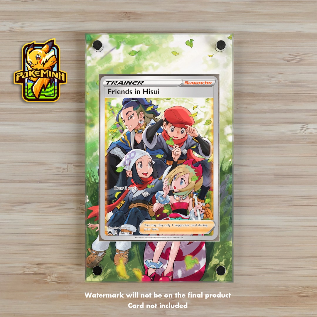 Friends in Hisui Full Art Custom Pokemon Display Case - Etsy