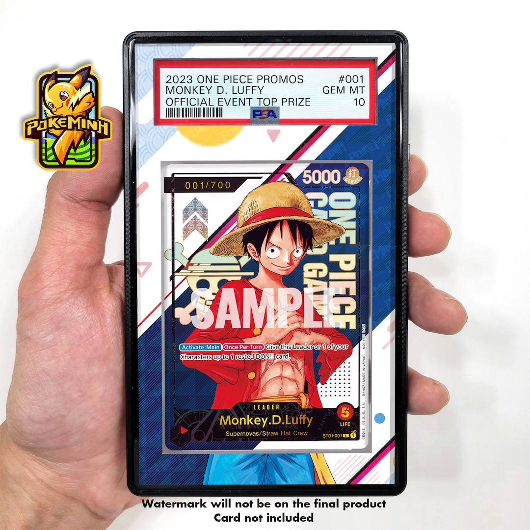 Monkey D. Luffy Serial Custom One Piece Graded Display Case - Etsy