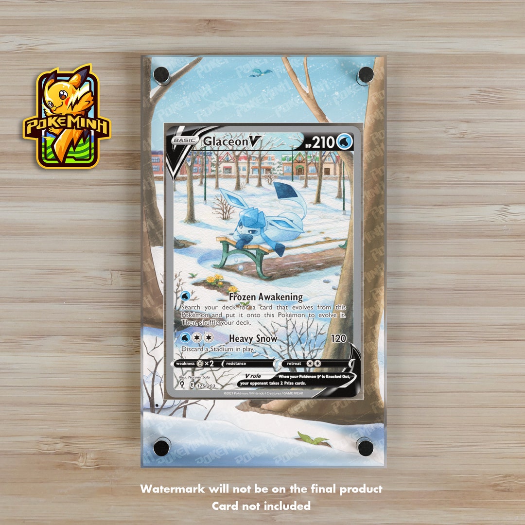 Glaceon V Alternate Art Custom Pokemon Display Case - Etsy