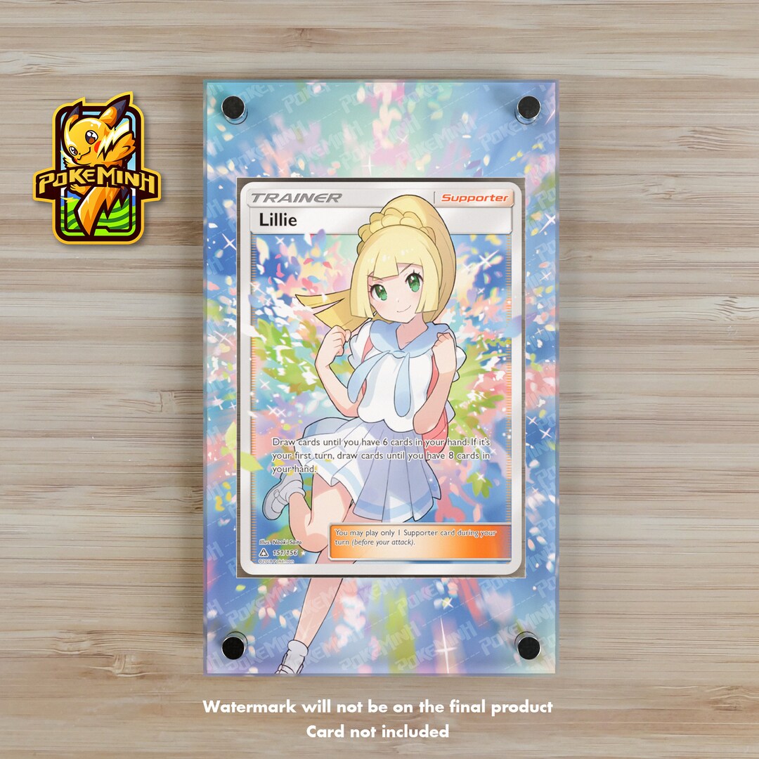 Lillie (リーリエ) Full Art Trainer Custom Pokemon Display Case - Etsy