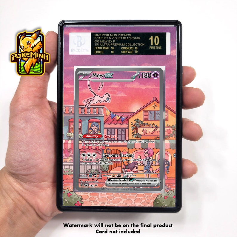 Mew 151 EX SAR Custom Pokemon Graded Display Case - Etsy Canada