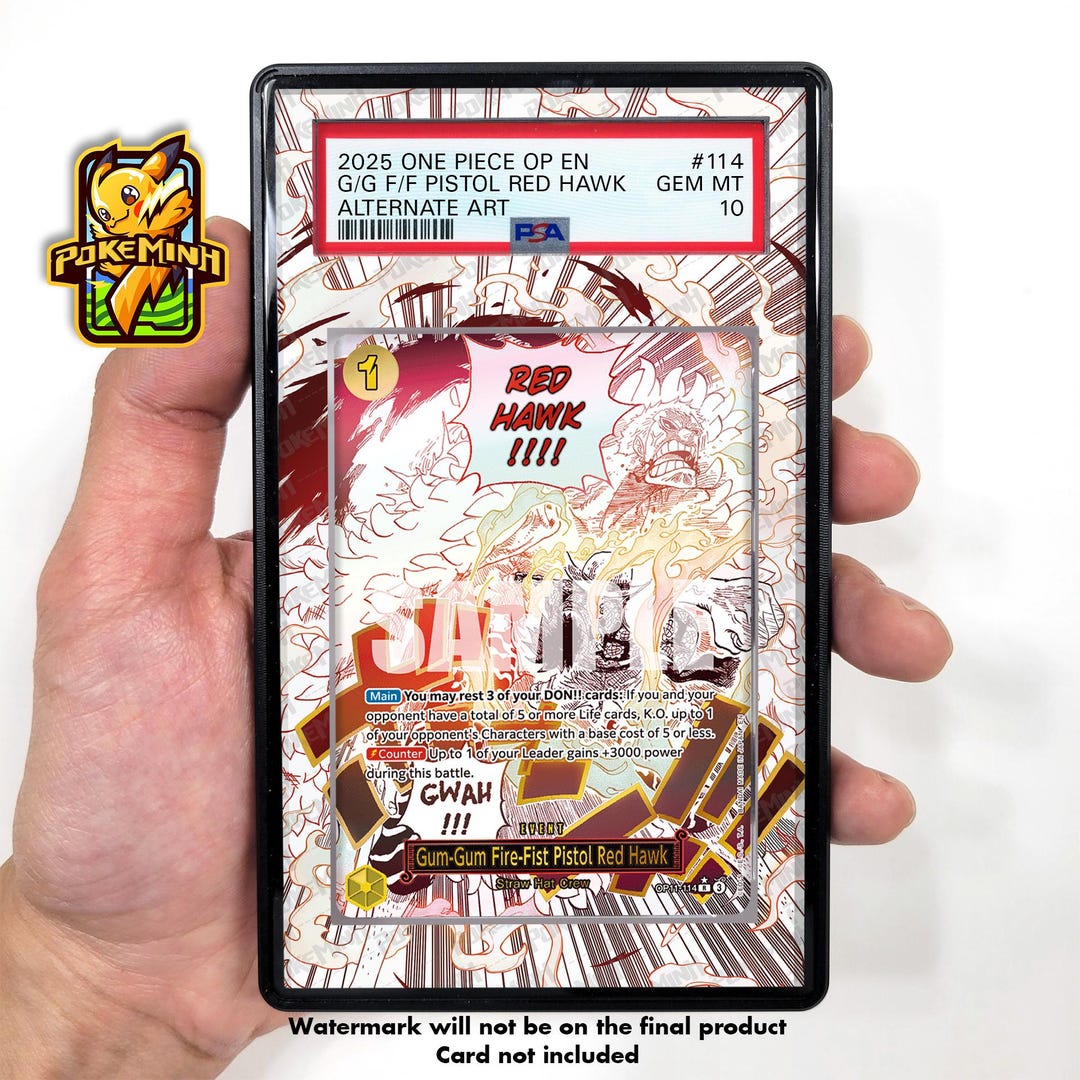 Gum-gum Fire-fist Pistol Red Hawk OP11-114 Custom One Piece Graded ...