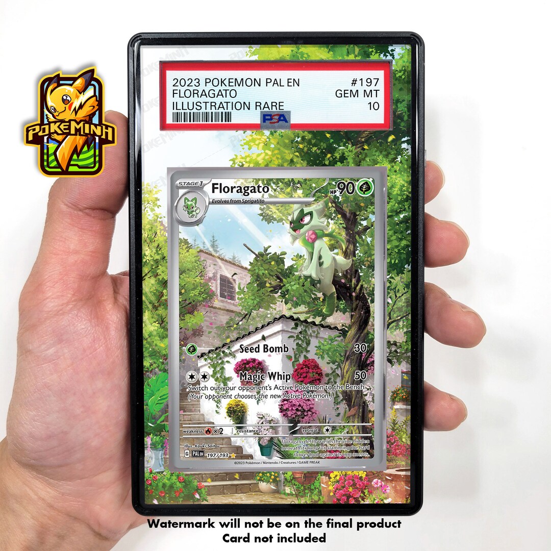 Floragato AR Custom Pokemon Graded Display Case - Etsy
