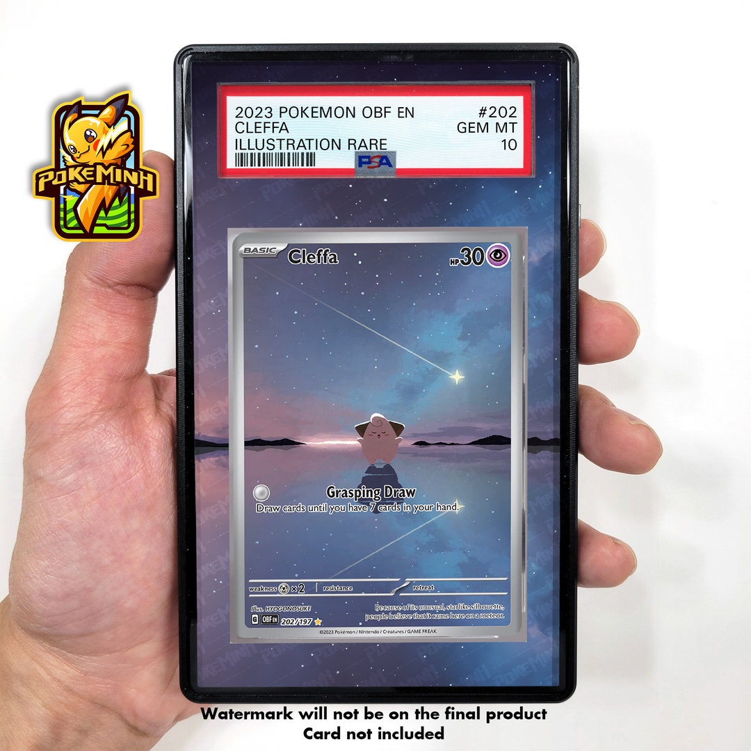 Cleffa AR Custom Pokemon Graded Display Case - Etsy