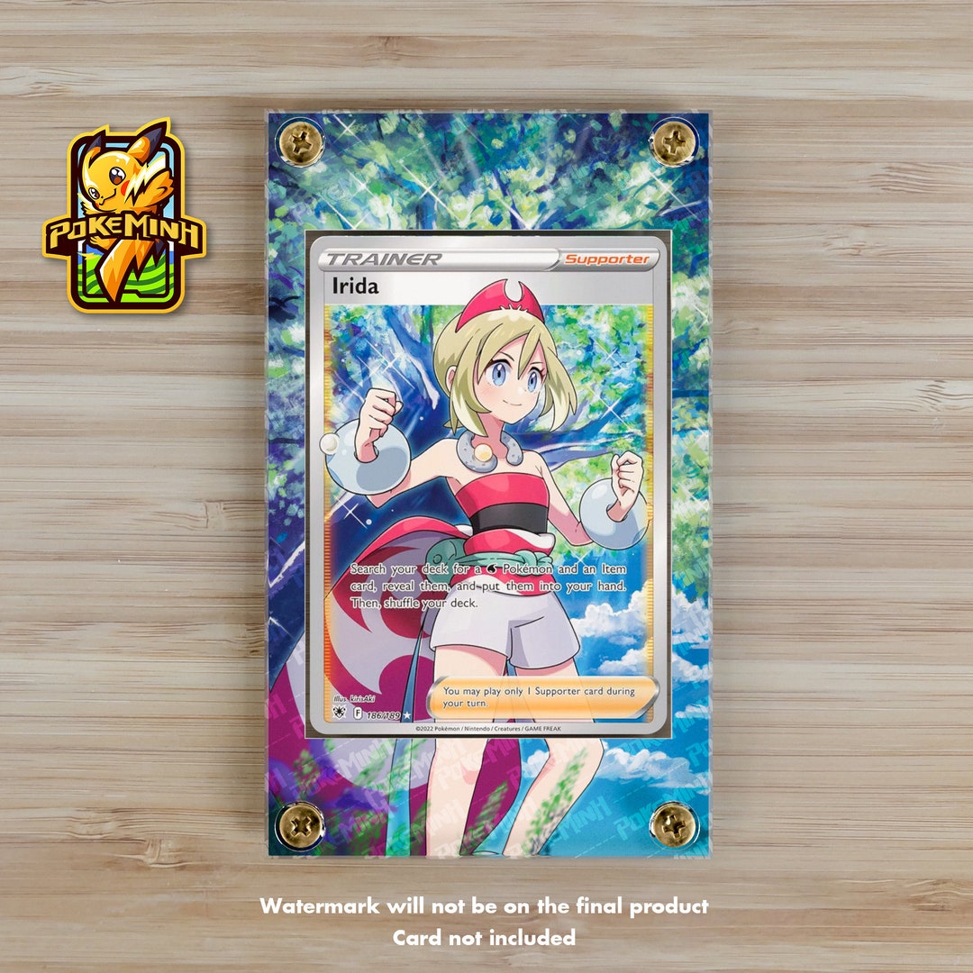Irida Full Art Trainer Custom Pokemon Card Display Case - Etsy