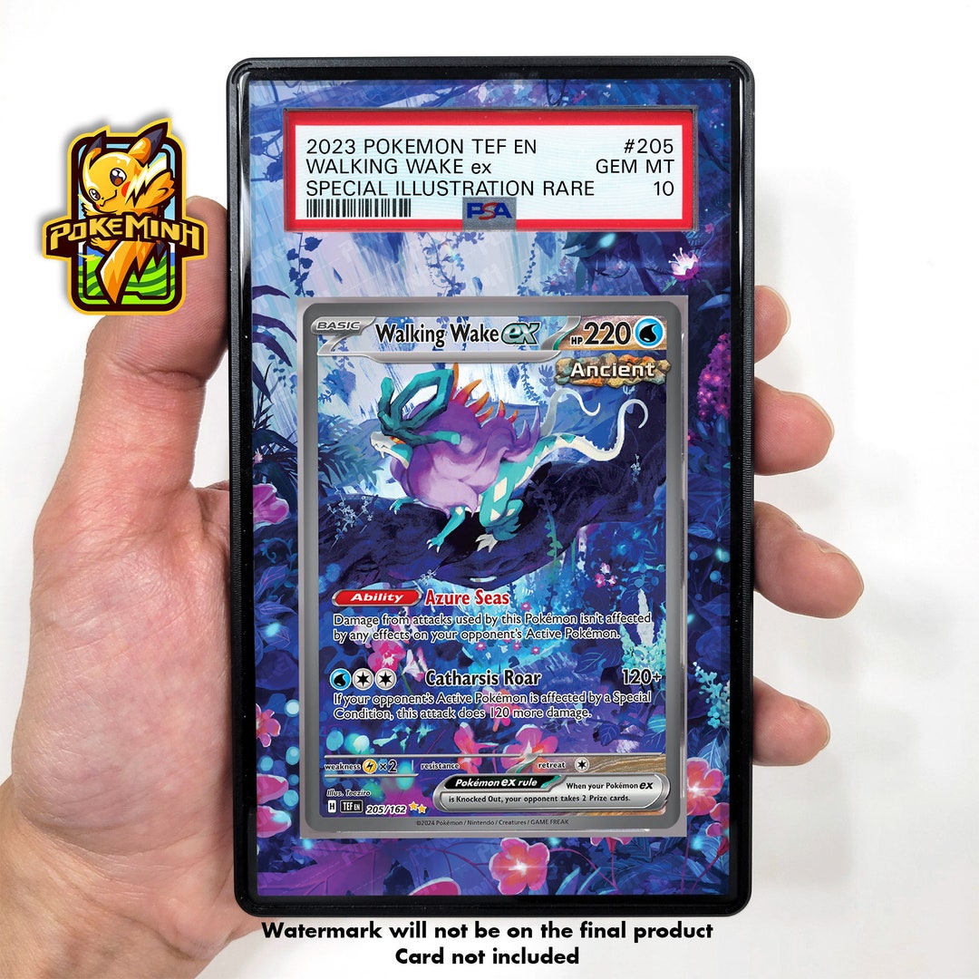 Walking Wake EX SAR Shiny Custom Pokemon Graded Display Case - Etsy