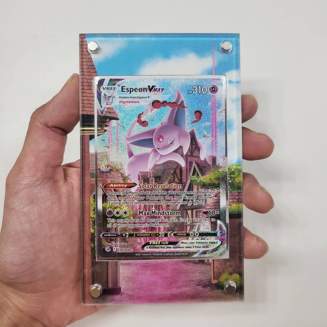 Espeon VMAX Alternate Art Custom Pokemon Card Display Case - Etsy India