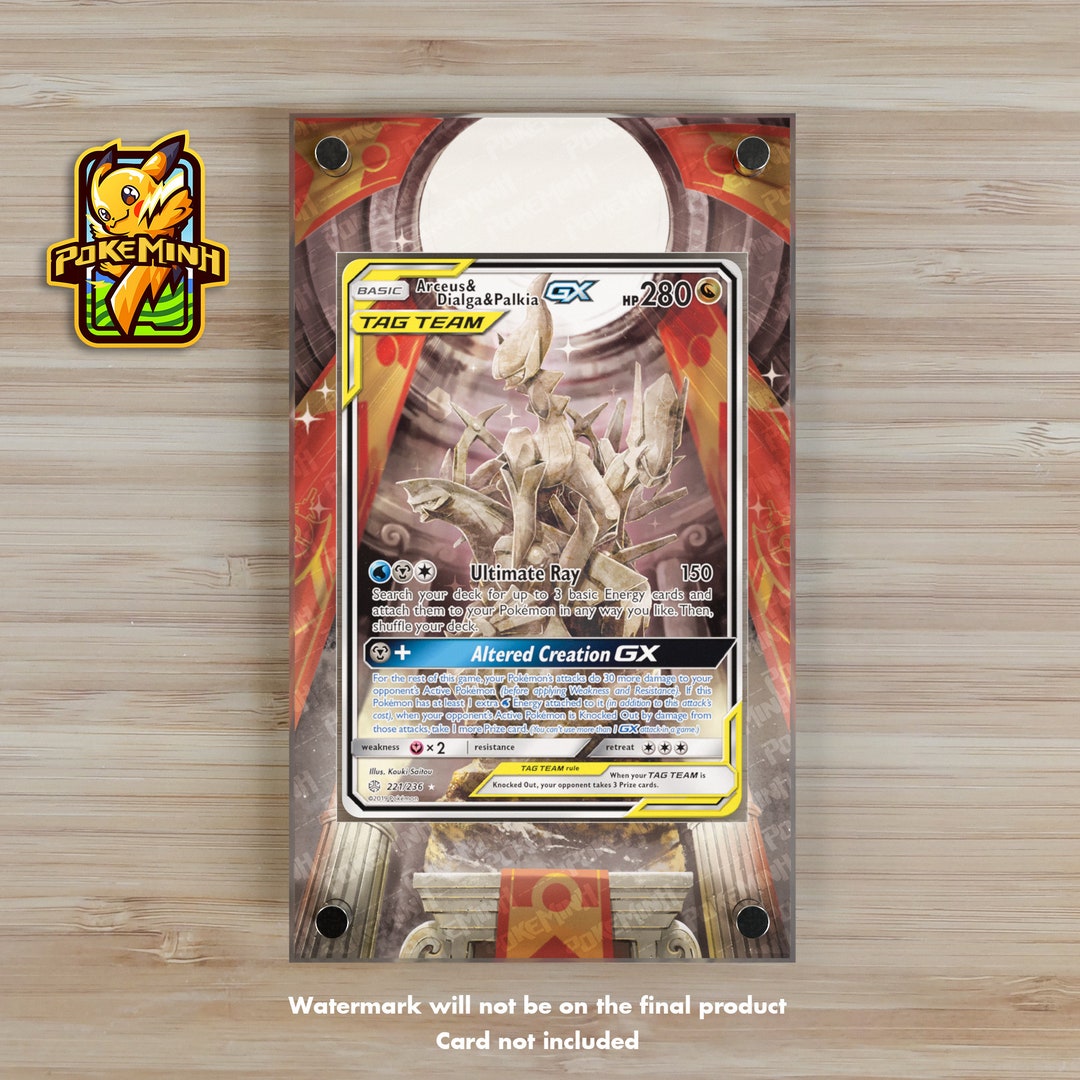 Arceus Dialga Palkia GX Alternate Art Custom Pokemon Display Case - Etsy