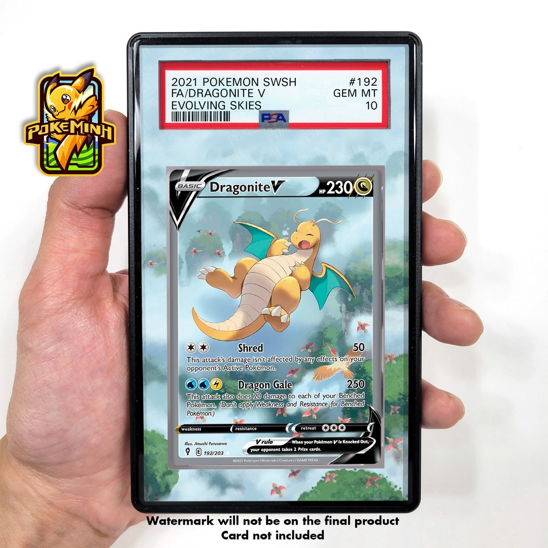 Dragonite V Alternate Art Custom Pokemon Graded Display Case - Etsy