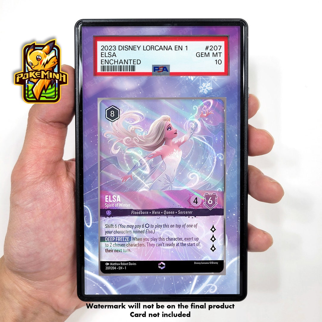 Elsa Spirit of Winter Enchanted Custom Disney Lorcana Graded Display ...