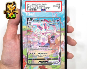 Vaporeon VMAX Alternate Art Custom Pokemon Graded Card Display - Etsy