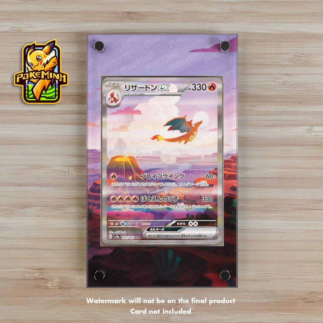 Charizard 151 EX SAR Custom Pokemon Card Display Case - Etsy