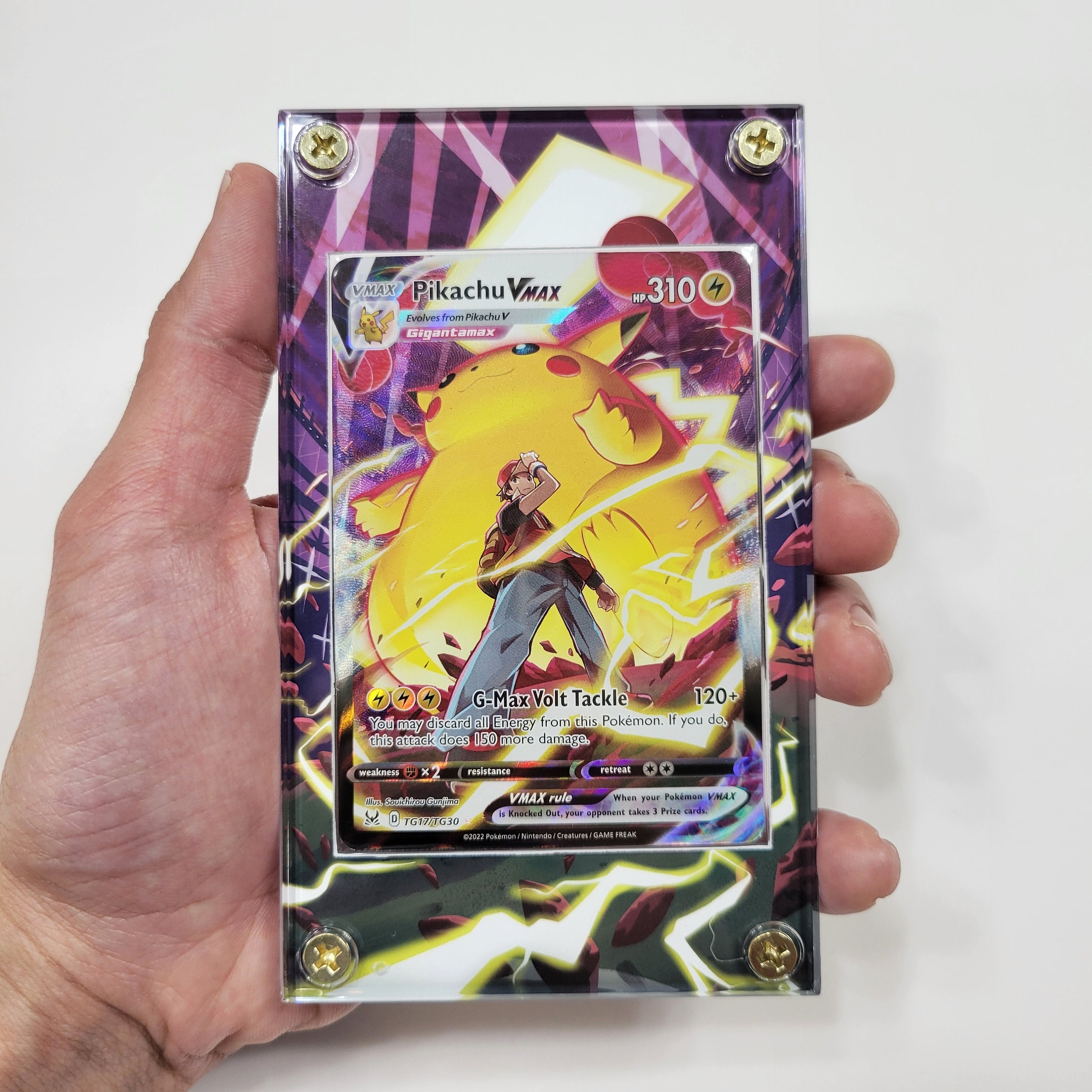 Red's Pikachu VMAX CSR Custom Pokemon Card Display Case - Etsy