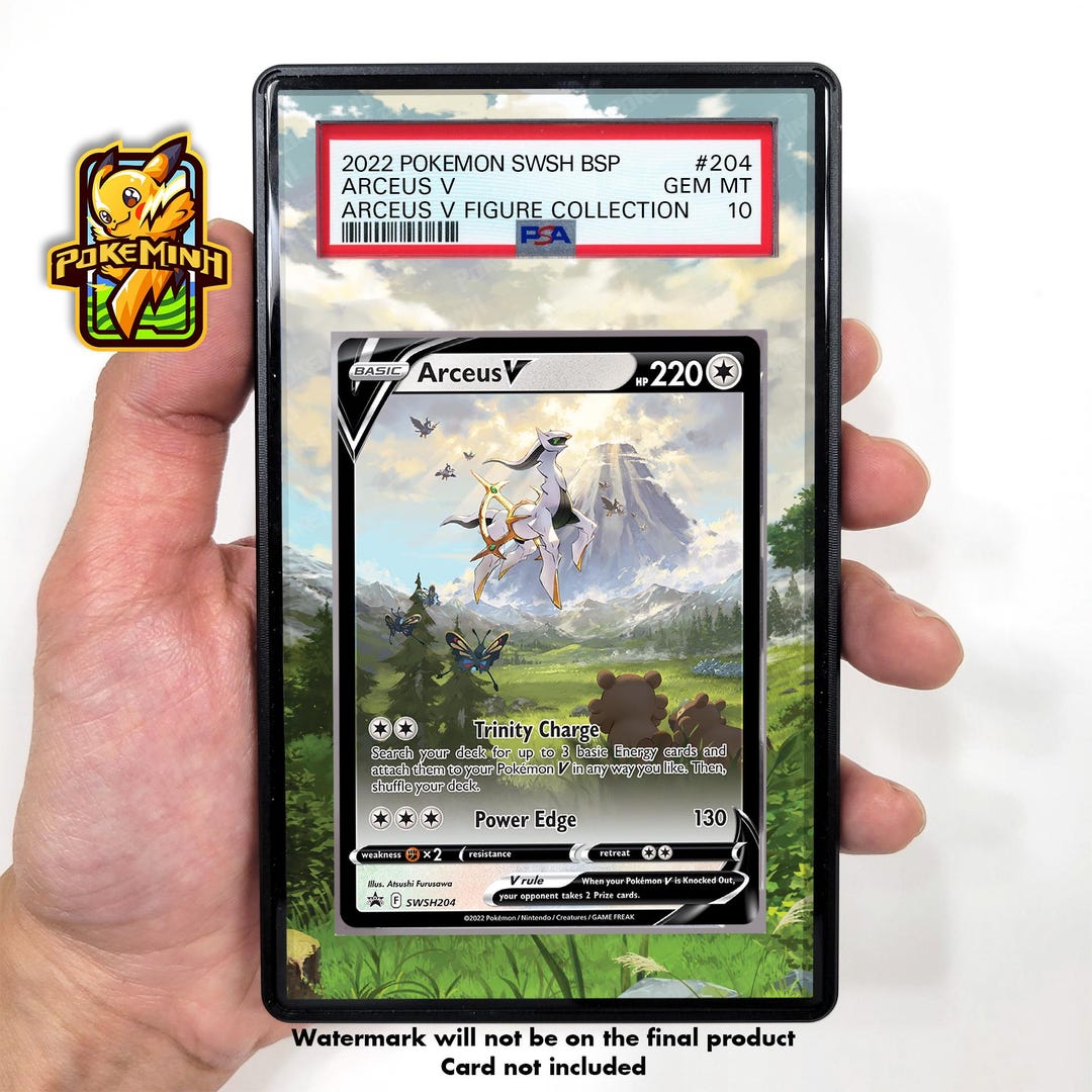 Arceus V Promo Custom Pokemon Graded Display Case - Etsy