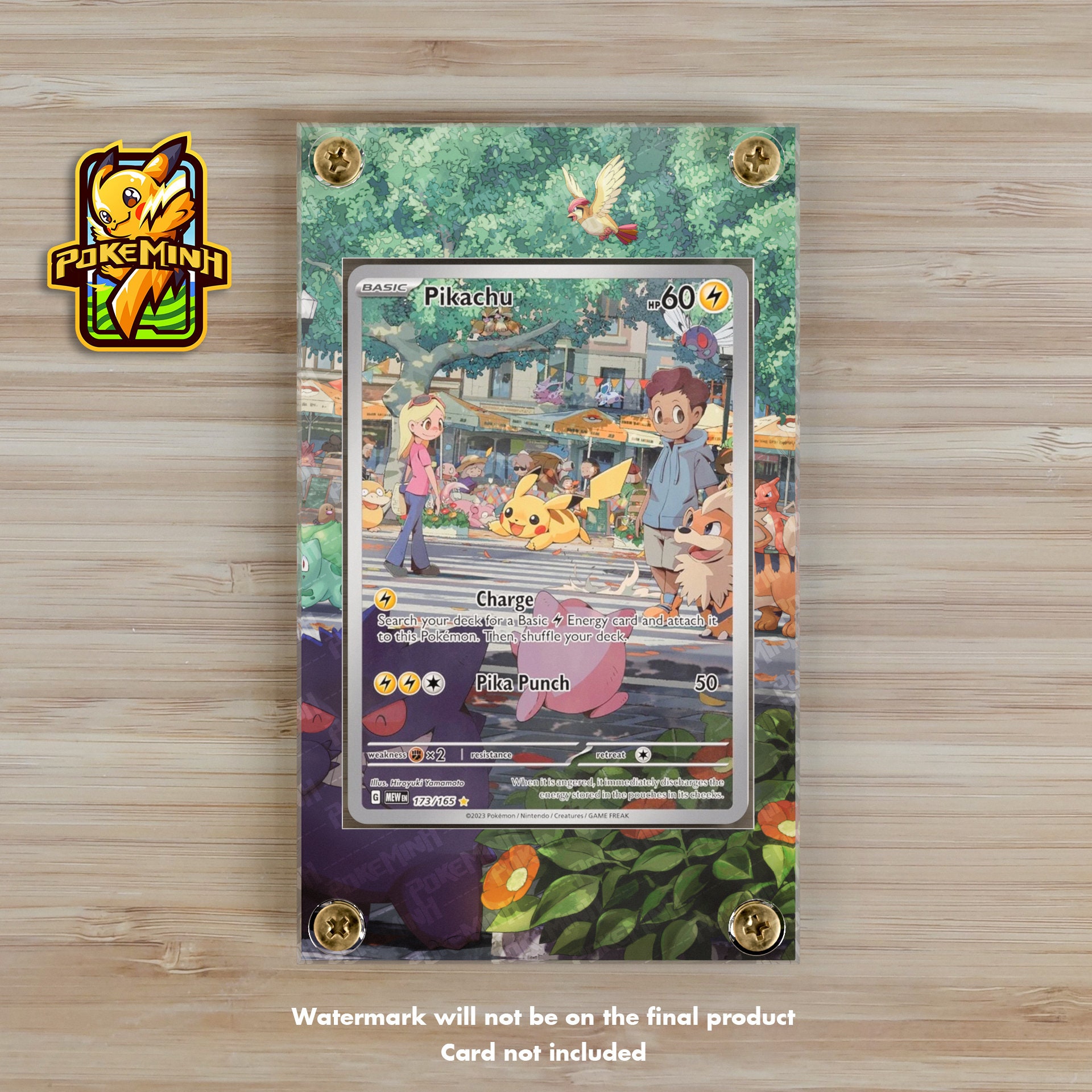 Pikachu AR 151 Custom Pokemon Display Case - Etsy
