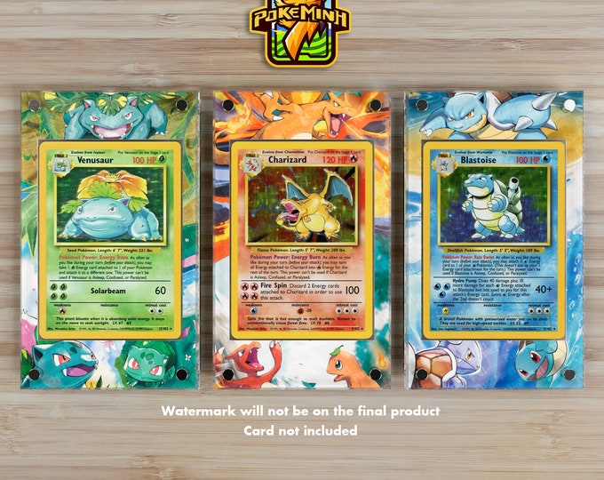 Charizard Blastoise Venusaur Evolutions Custom Pokemon Graded Card ...