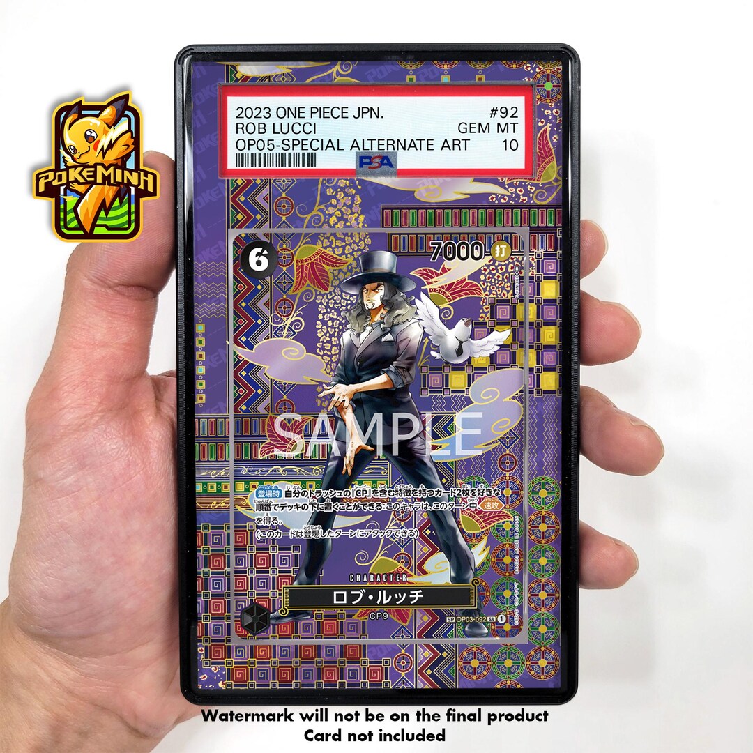 Rob Lucci OP03-092 SP Custom One Piece Graded Display Case - Etsy