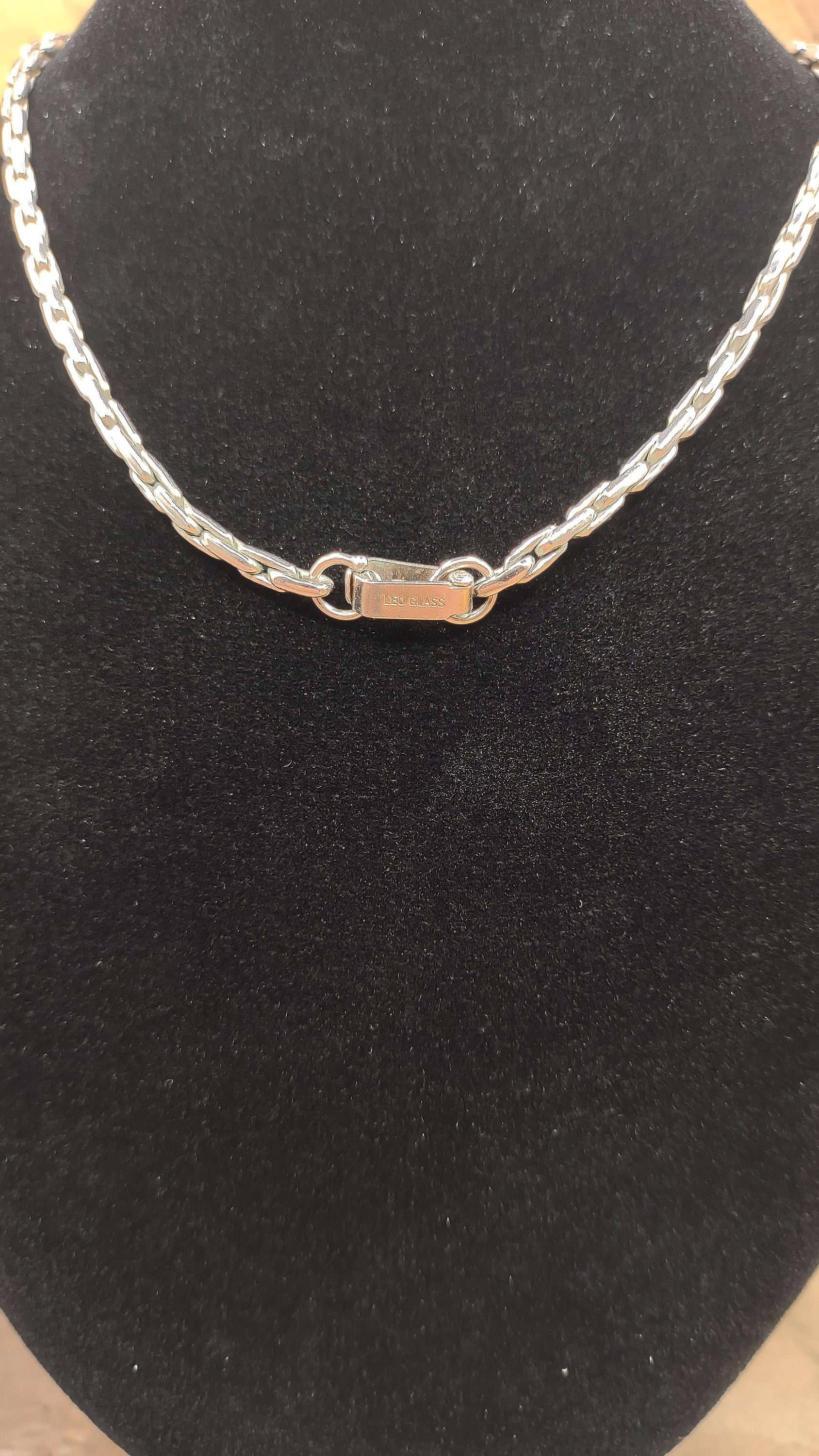 Leo Glass Vintage Costume Rhinestone Necklace 1940s Well Made 15 Inch ...