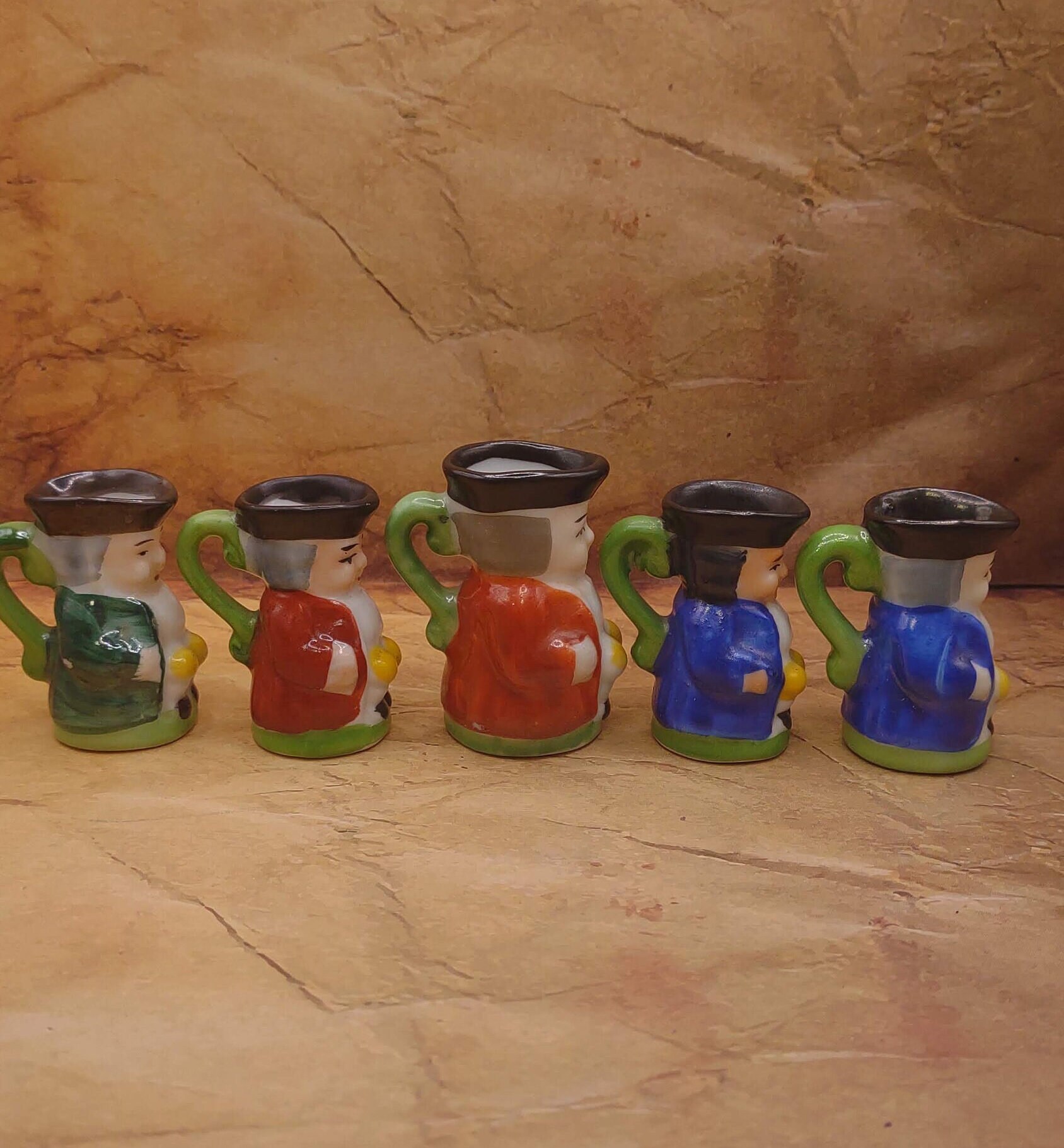 Miniature Creamer Pitcher Colonial Men Toby Pitchers Mini Creamer ...