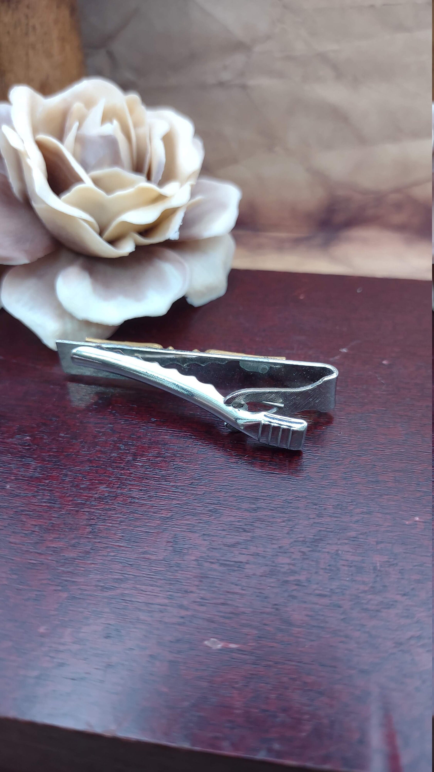 Navy Aviator Two Tone Tie Clip Navy Tie Bar Vintage Tie Bar Naval ...