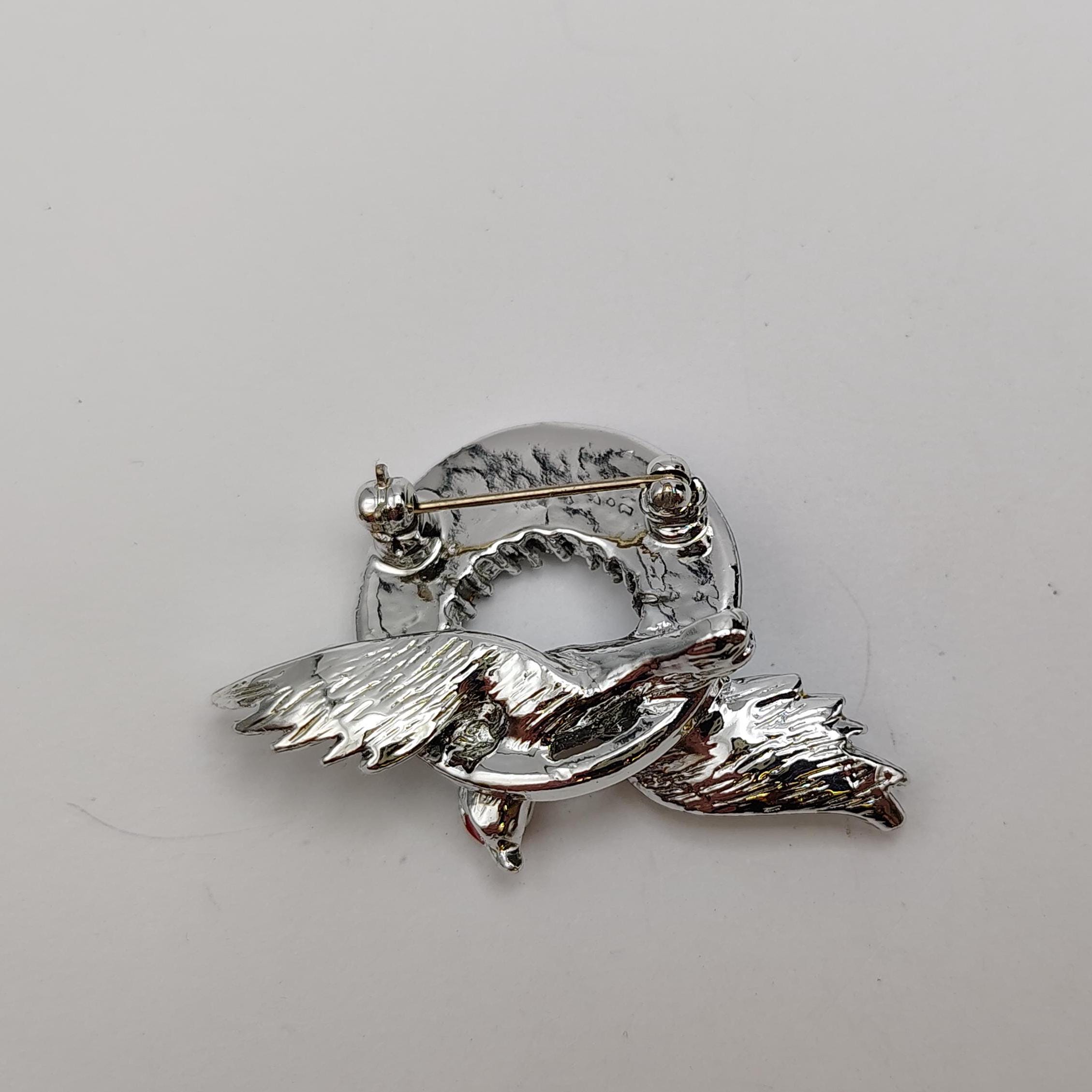 Fraternal Order of Eagles Ladies Auxiliary Vintage Silver Tone ...