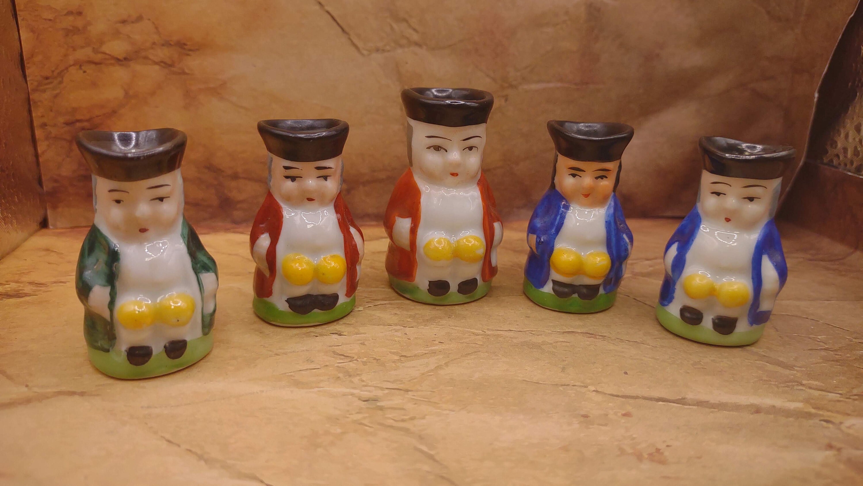 Miniature Creamer Pitcher Colonial Men Toby Pitchers Mini Creamer ...