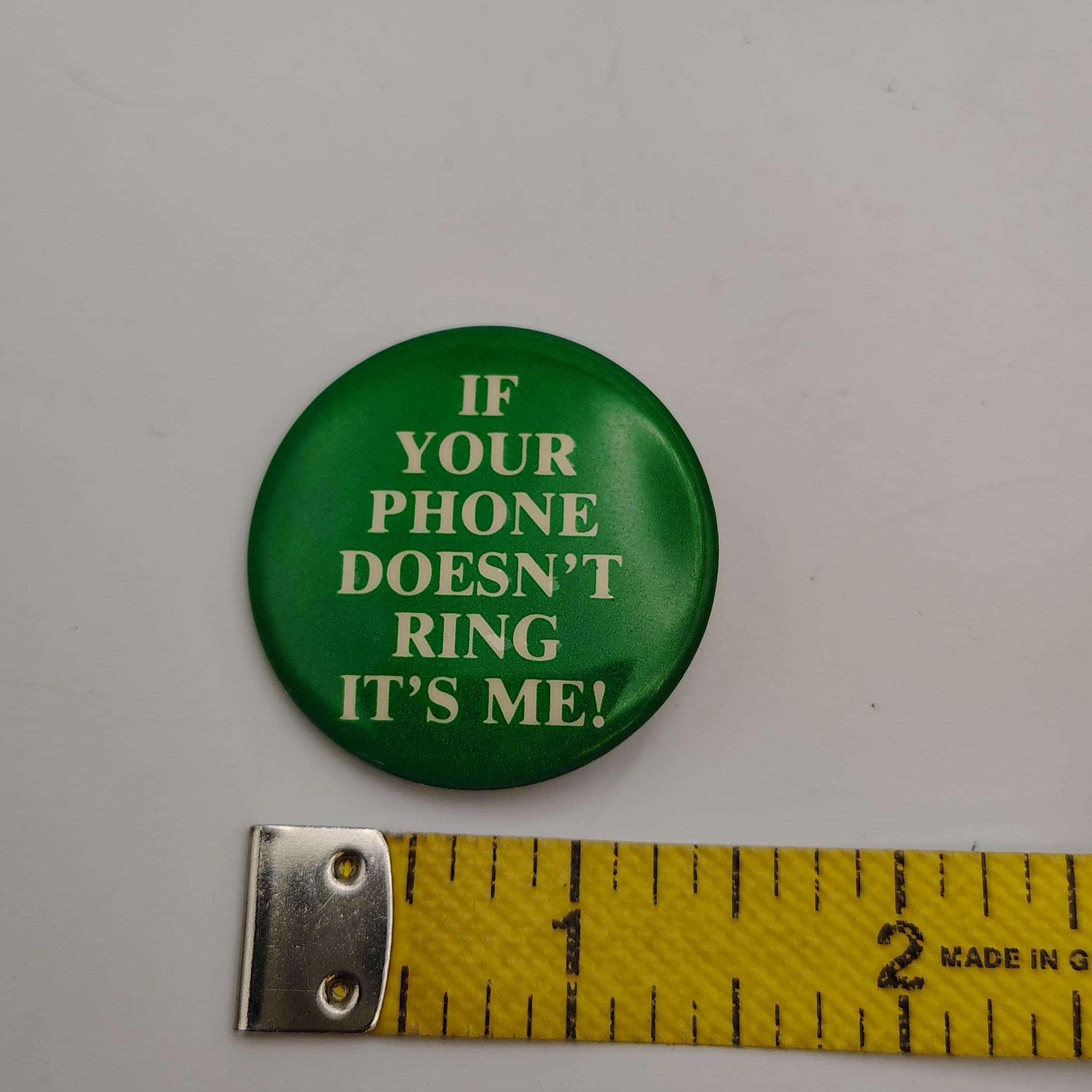 1970s/80s Collection of 4 Funny Humor Statement Pinback Buttons Back ...