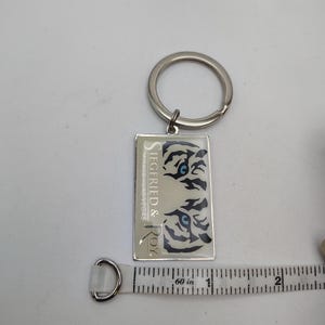 Vintage Siegfried and Roy Mirage Las Vegas Keychain Souvenir Gift White ...