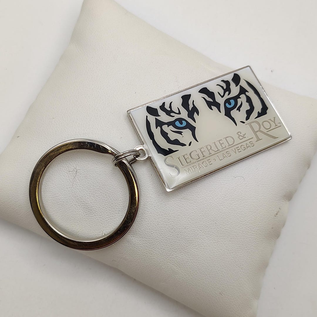 Vintage Siegfried and Roy Mirage Las Vegas Keychain Souvenir Gift ...