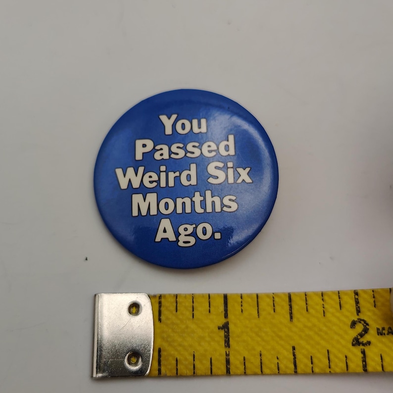 1970s/80s Collection of 4 Funny Humor Statement Pinback Buttons Back ...