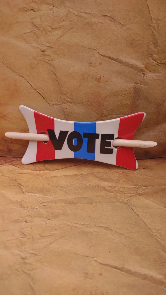 vintage lucite pony tail - Gem