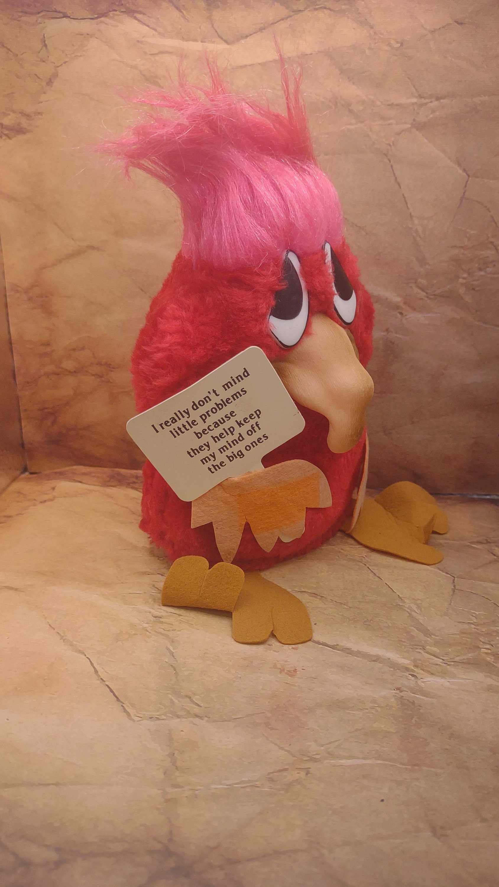 CM Paula Co Red Bird Plush Toy Stuffed Animal I Don't - Etsy