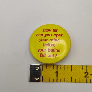 1970s/80s Collection of 4 Funny Humor Statement Pinback Buttons- Back ...