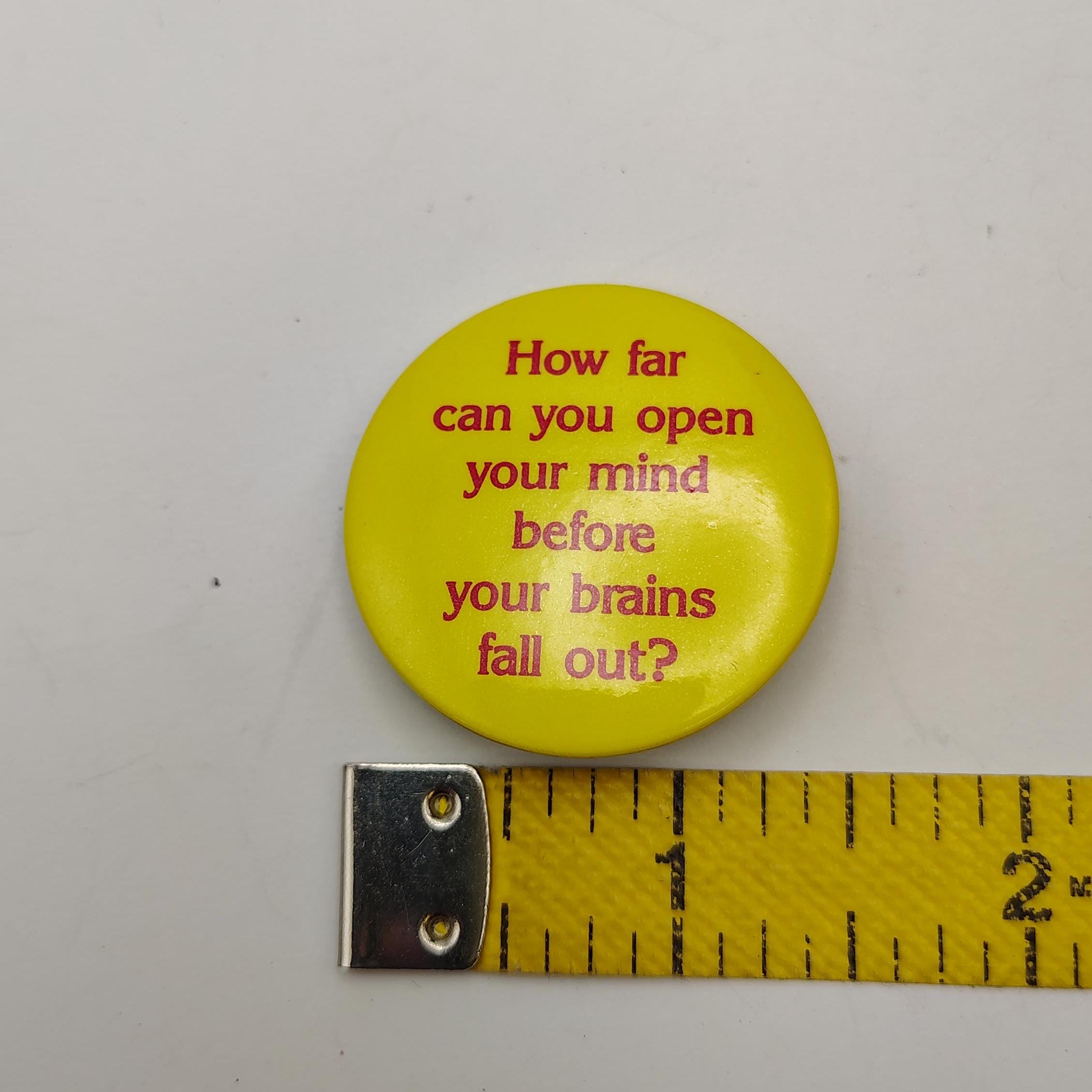 1970s/80s Collection of 4 Funny Humor Statement Pinback Buttons Back ...