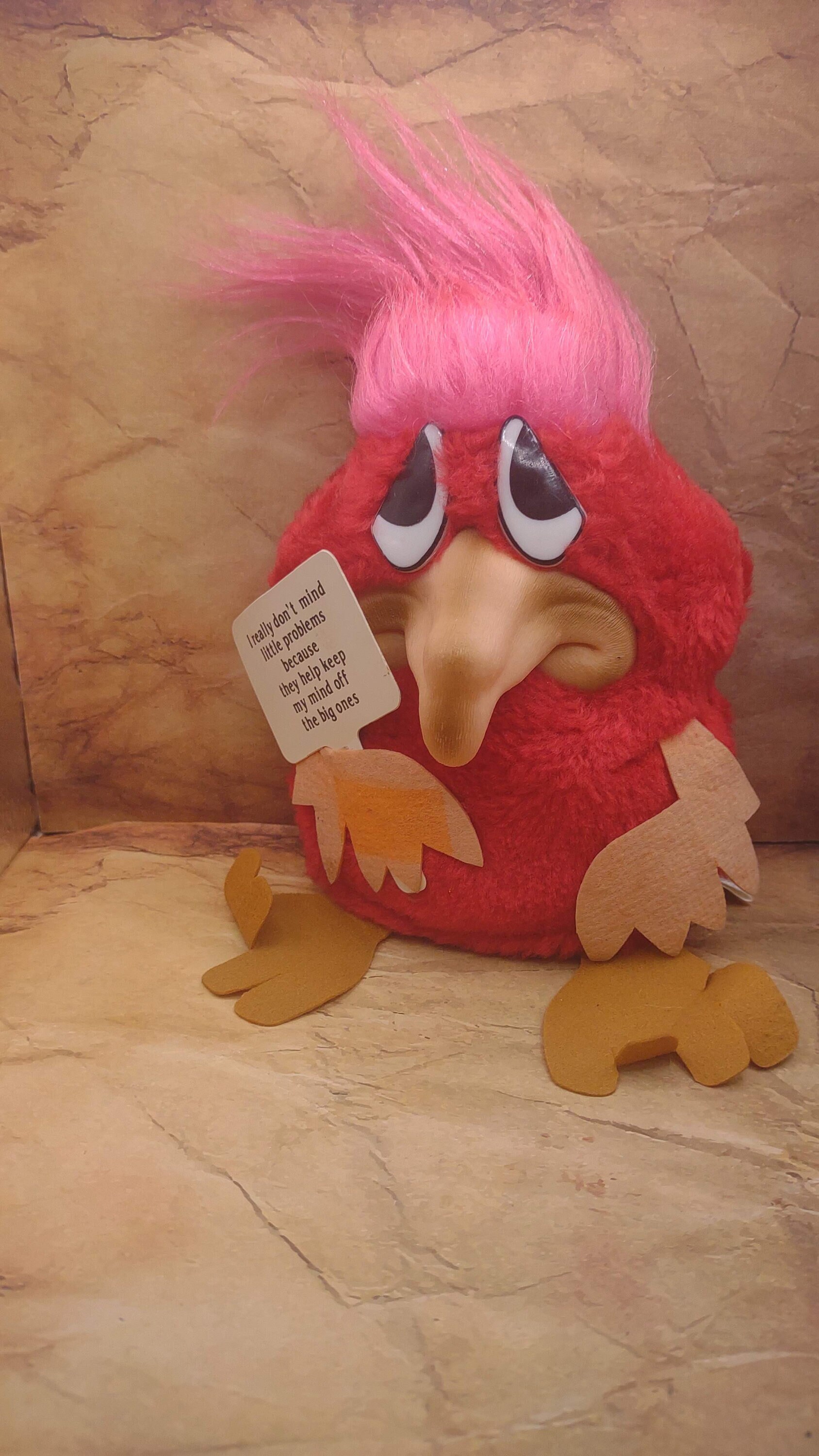 CM Paula Co Red Bird Plush Toy Stuffed Animal I Don't - Etsy