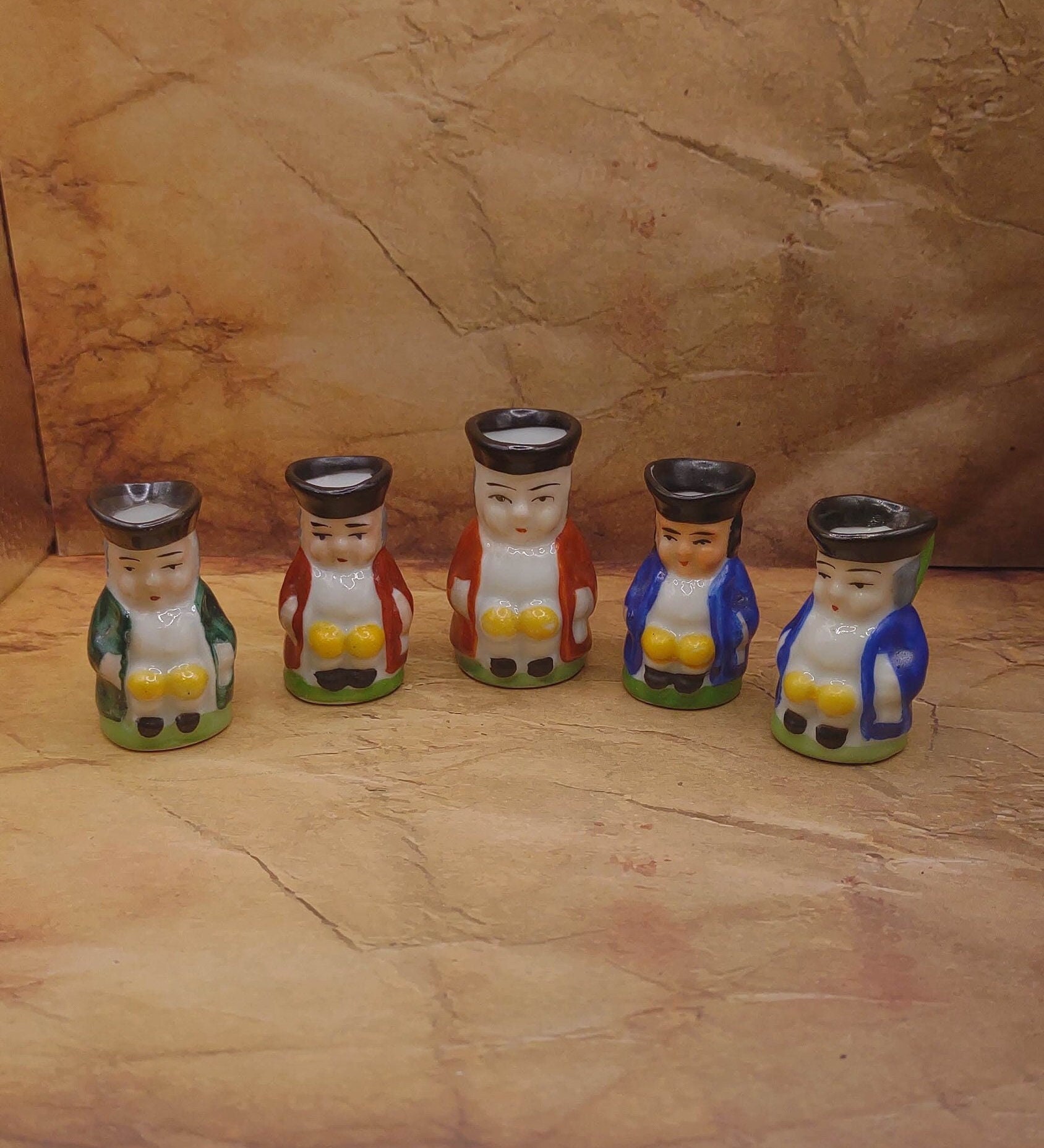 Miniature Creamer Pitcher Colonial Men Toby Pitchers Mini Creamer ...