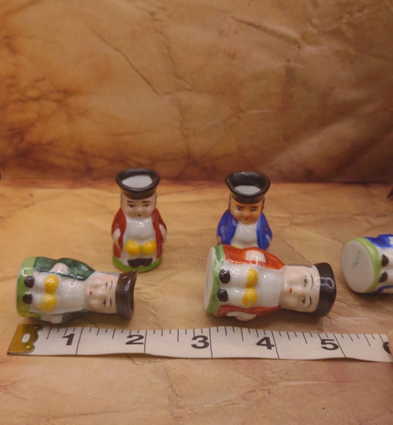 Miniature Creamer Pitcher Colonial Men Toby Pitchers Mini Creamer ...