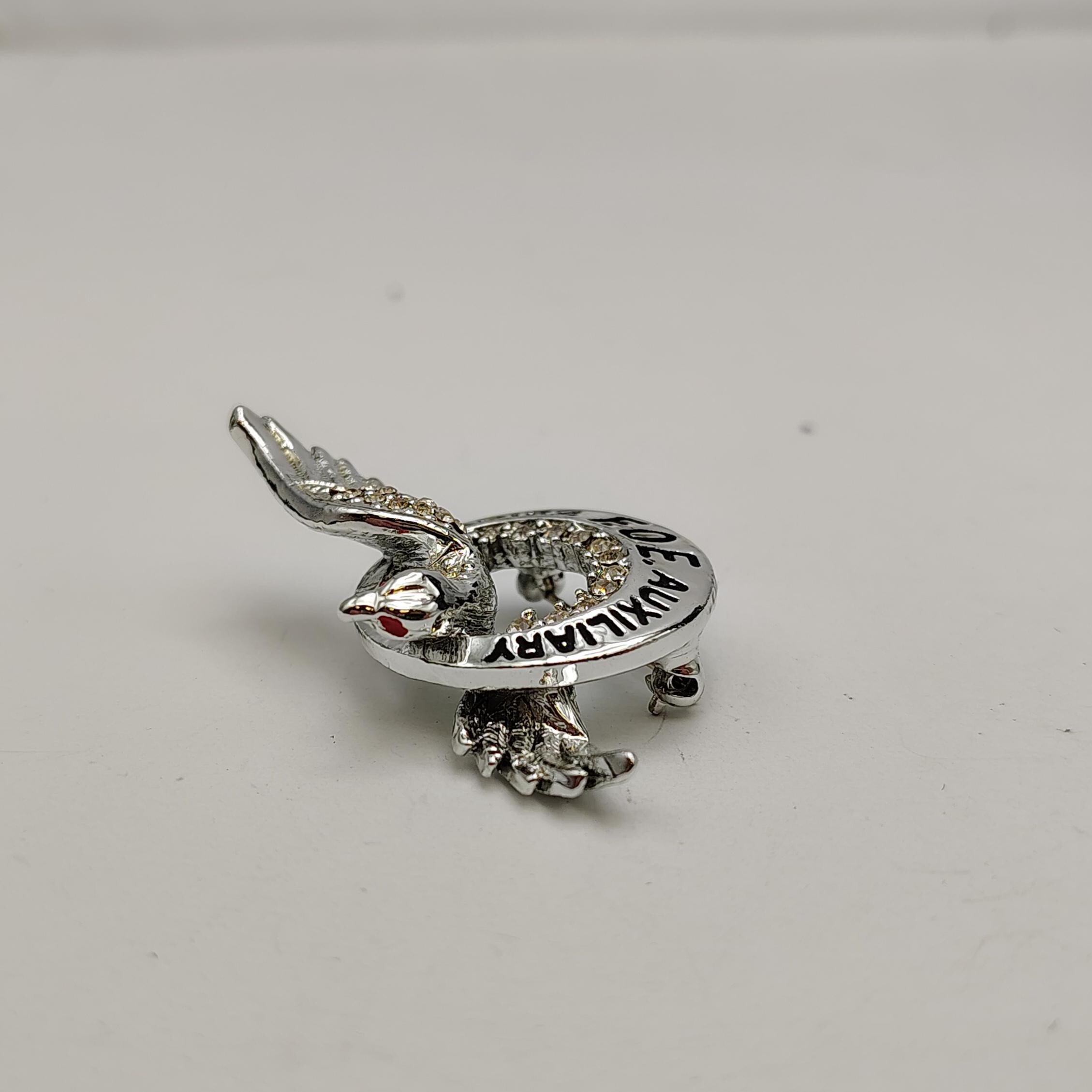 Fraternal Order of Eagles Ladies Auxiliary Vintage Silver Tone ...
